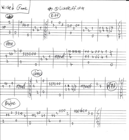 Wicked Game – LickN'Riff – Create Your Own Guitar Legacy